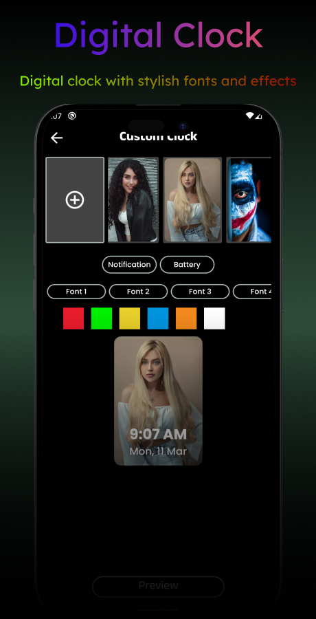 Always On Display - Digital and Analog - AMOLED Display - Edge Lighting - wallpapers - Emoji by ...